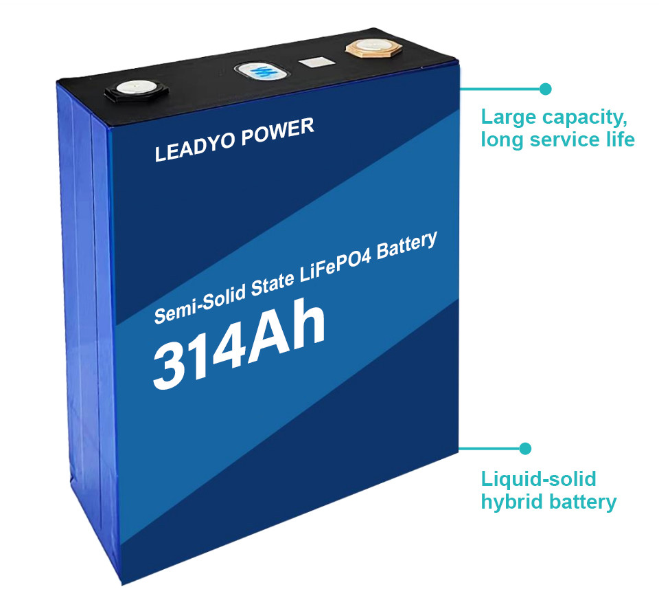 LiFePO4 Semi Solid State 3.2V 314Ah Lithium Priamatic Batteries Cell